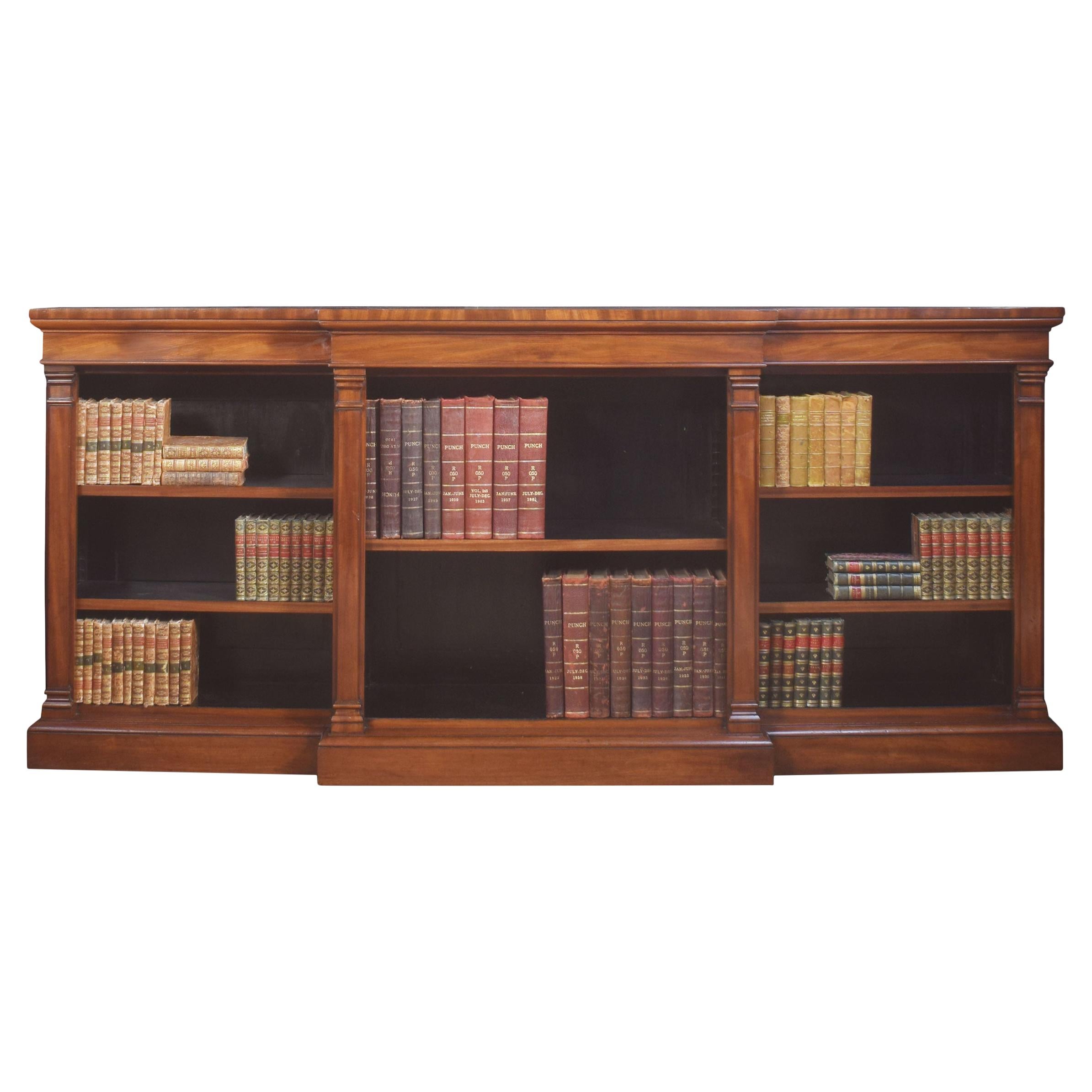 Mahogany Open Bookcase at 1stDibs