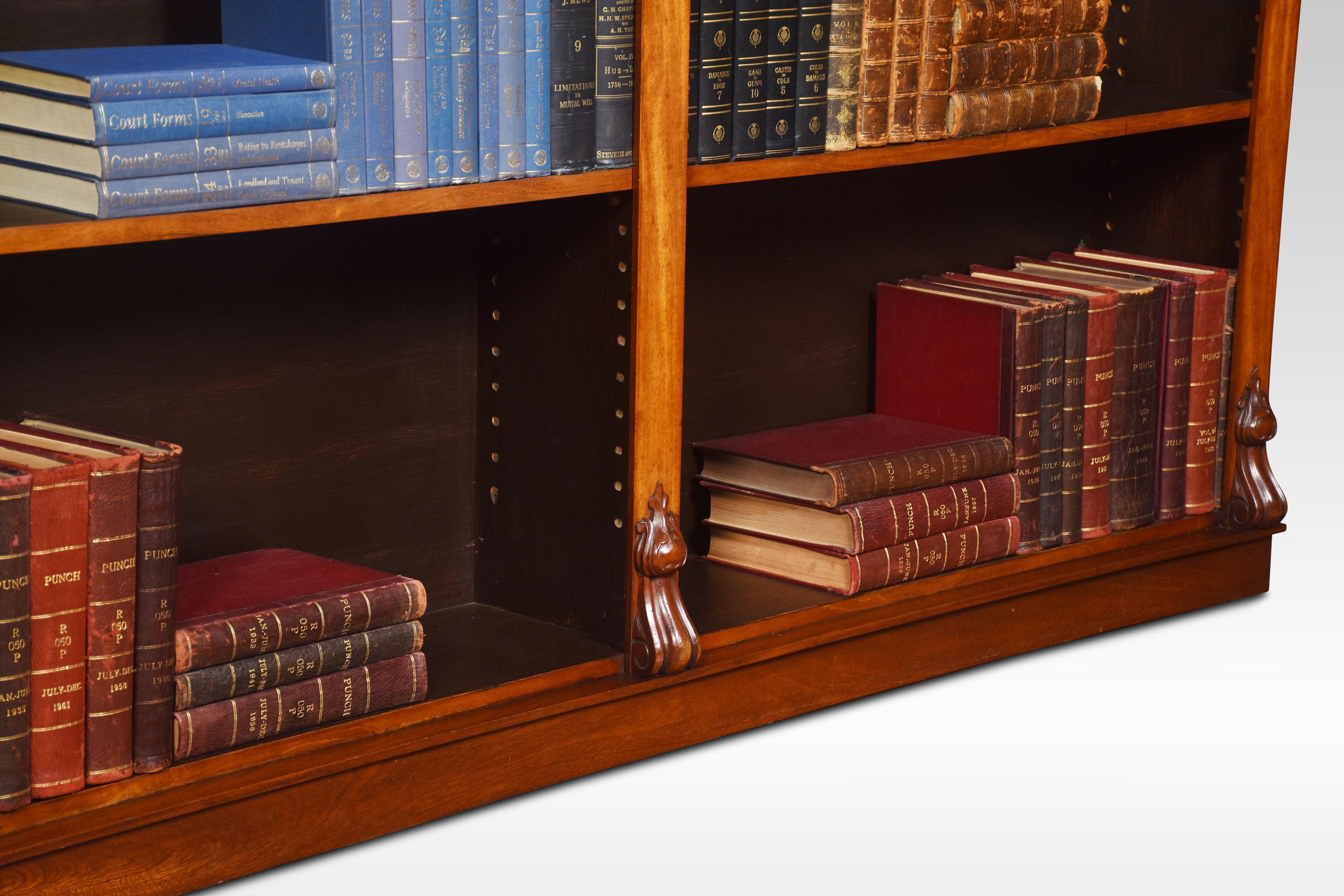 Large Mahogany Open Bookcase For Sale at 1stDibs