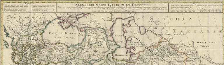 Large Map of Alexander the Great's Conquests from Macedonia to Persia ...