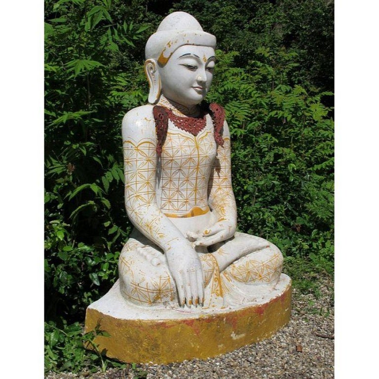 Large Marble Buddha from Burma For Sale at 1stDibs