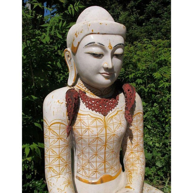 Large Marble Buddha from Burma For Sale at 1stDibs