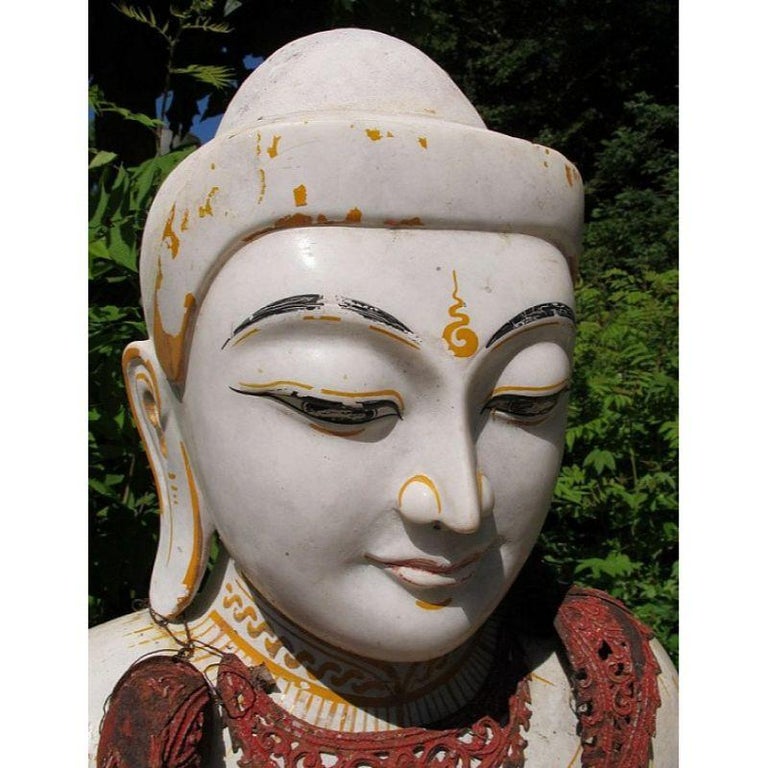 Large Marble Buddha from Burma For Sale at 1stDibs