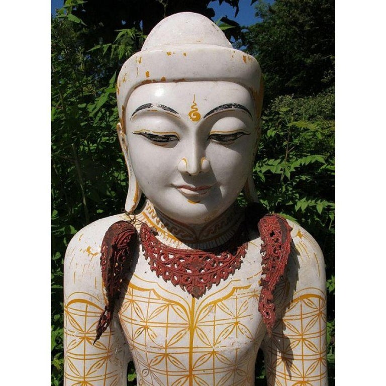 Large Marble Buddha from Burma For Sale at 1stDibs