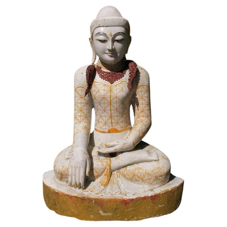 Large Marble Buddha from Burma For Sale at 1stDibs