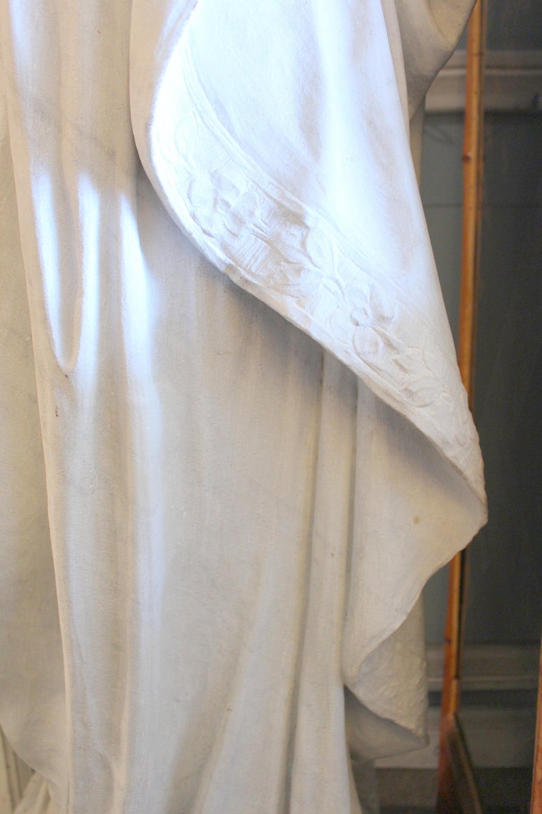 Large Marble Statue of the Virgin Mary at 1stDibs | marble mary statue