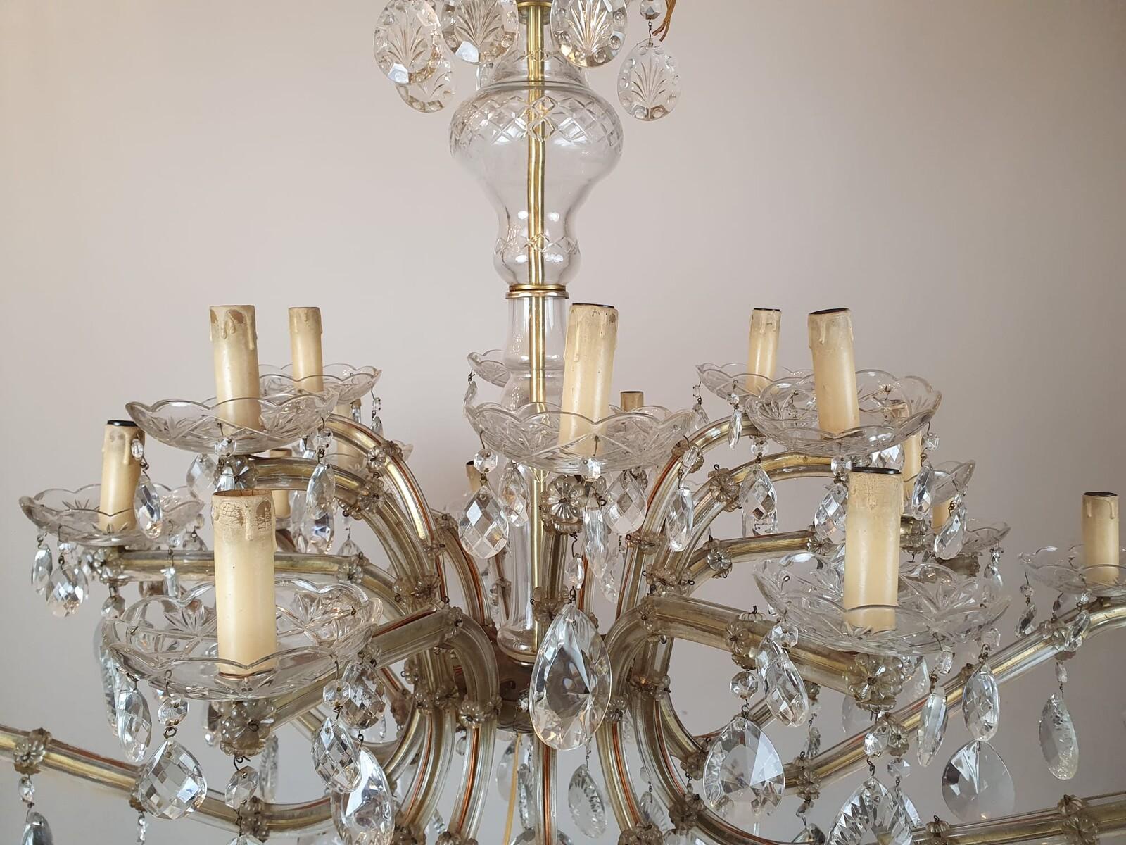 Large Marie-Thérèse Chandelier With 22 Lights For Sale at 1stDibs