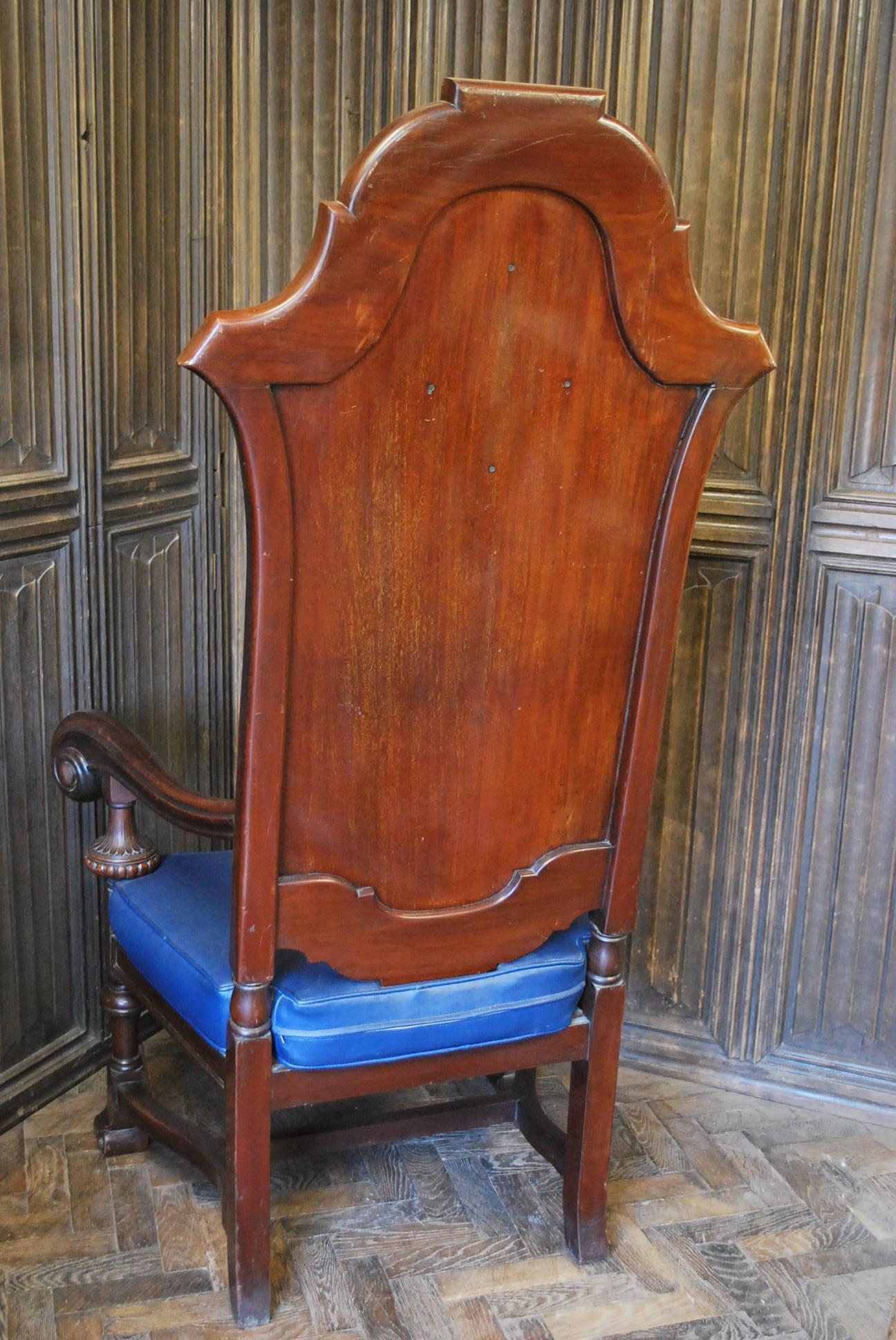 Large masonic throne chair For Sale at 1stDibs