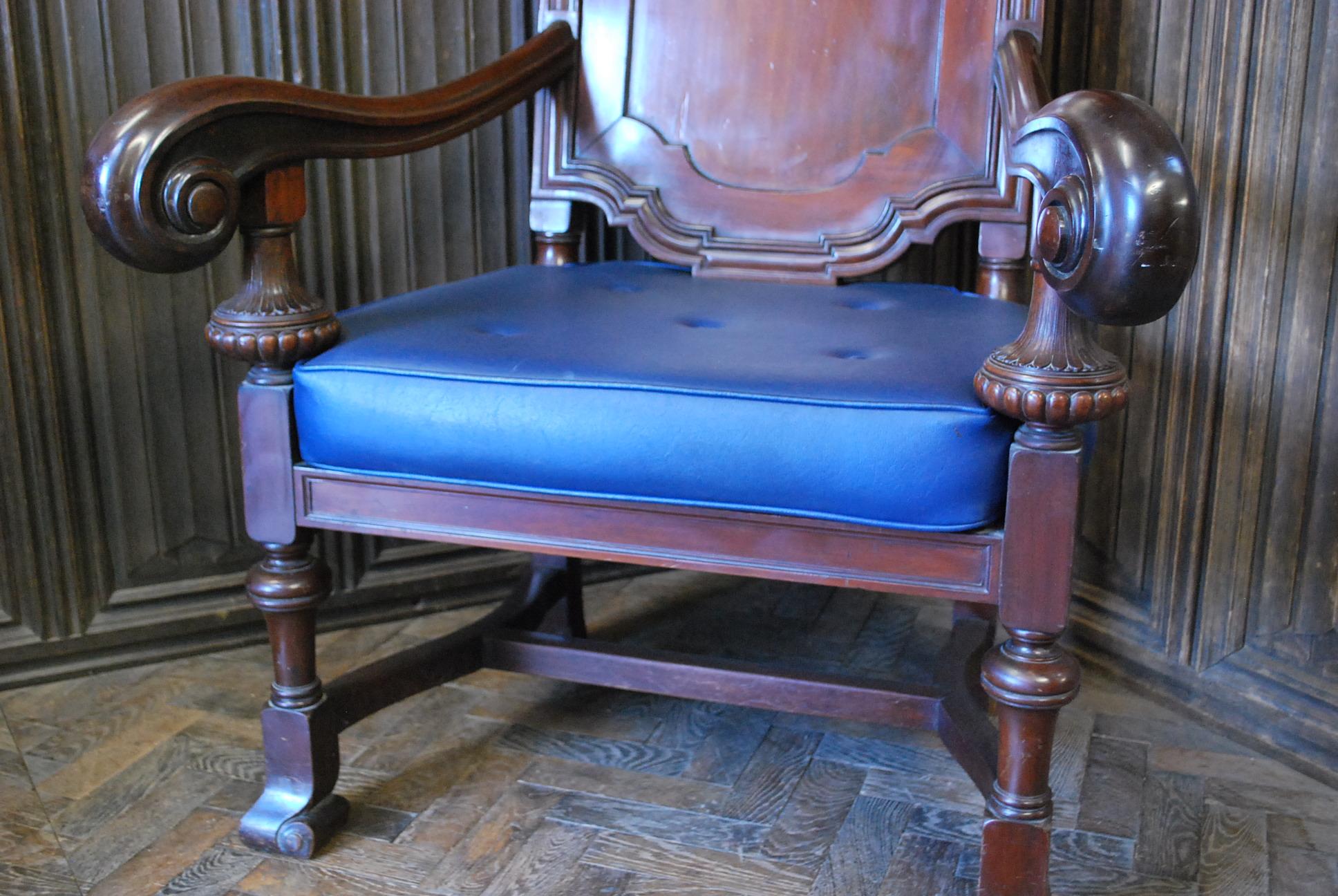 Large masonic throne chair For Sale at 1stDibs