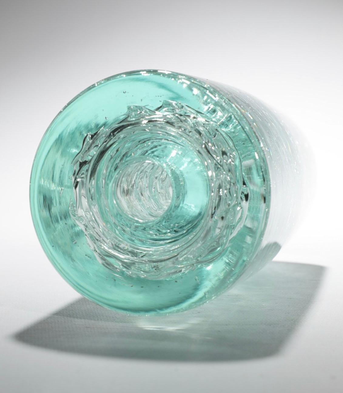 Large Massive Art Glass Object by Frantisek Vizner for Skrdlovice ...