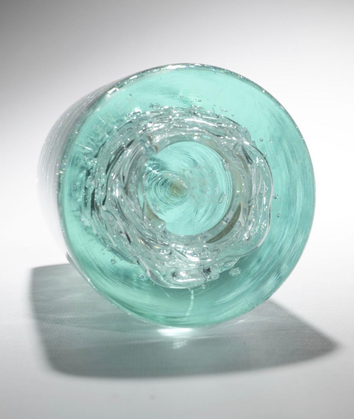 Large Massive Art Glass Object by Frantisek Vizner for Skrdlovice ...