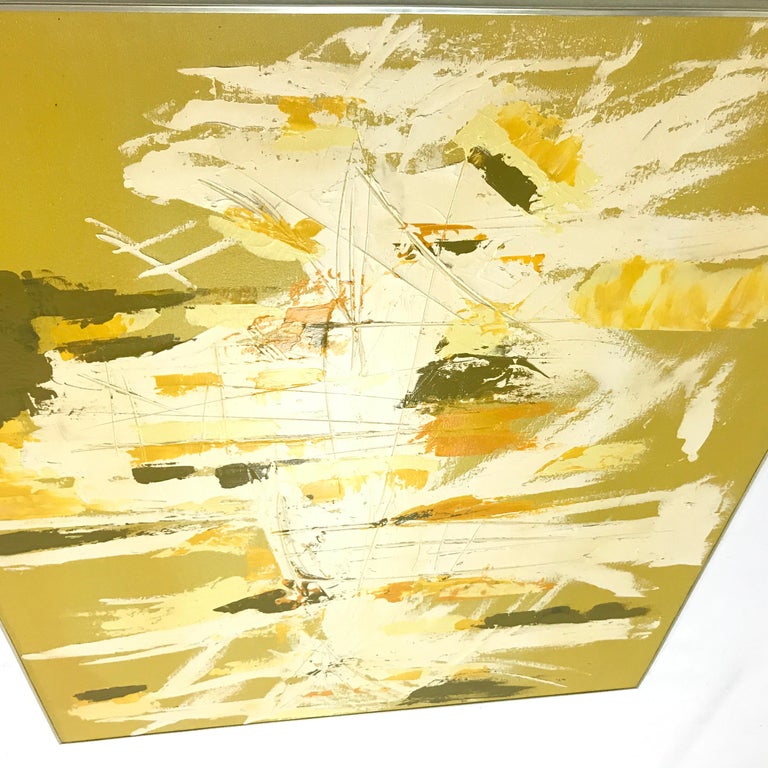 Large MCM Abstract signed Cien at 1stDibs