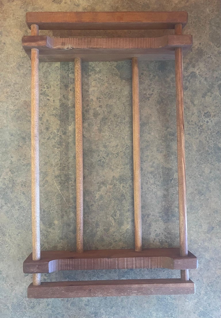 Large MCM Solid Wood Trivet For Sale at 1stDibs