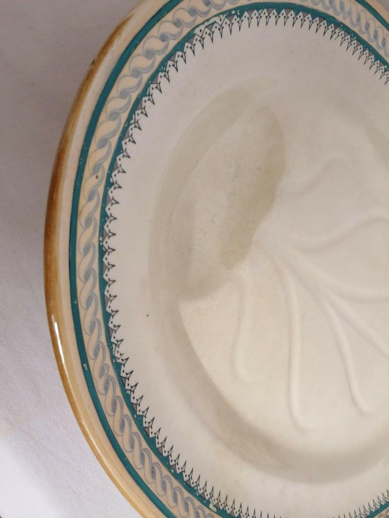Large Meat Serving Platter Plate Wt Floral Design designed Edge 4.10Kg ...