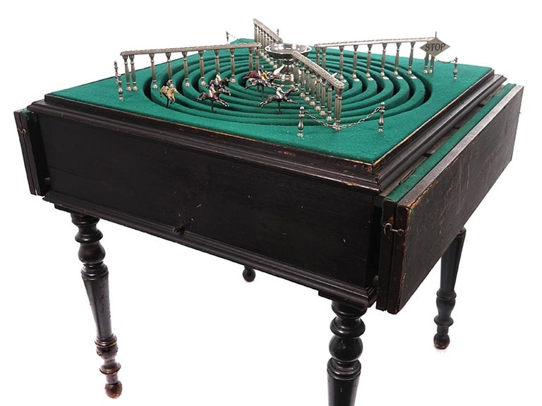 Large Mechanical “Petits Chevaux” Horse Race Table at 1stDibs