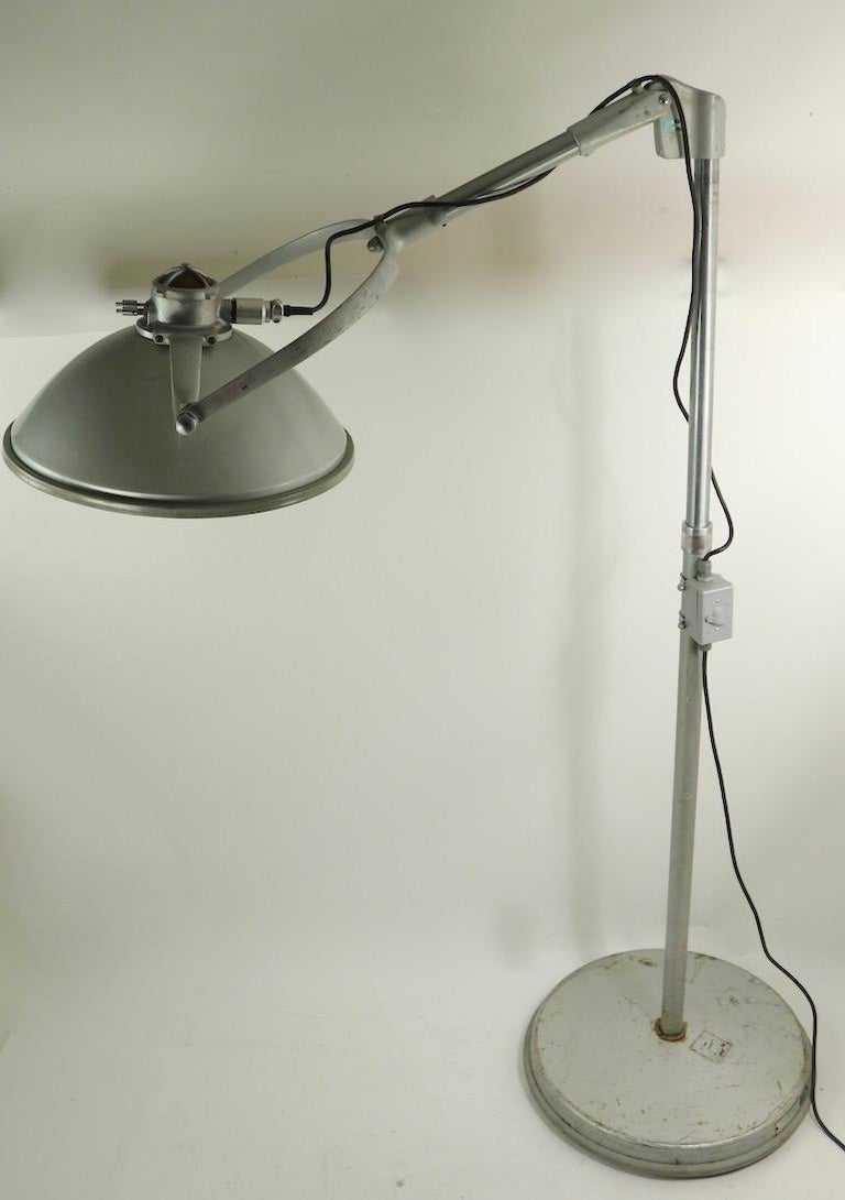Large Medical Adjustable Floor Lamp by Crouse Hinds American Surgical ...