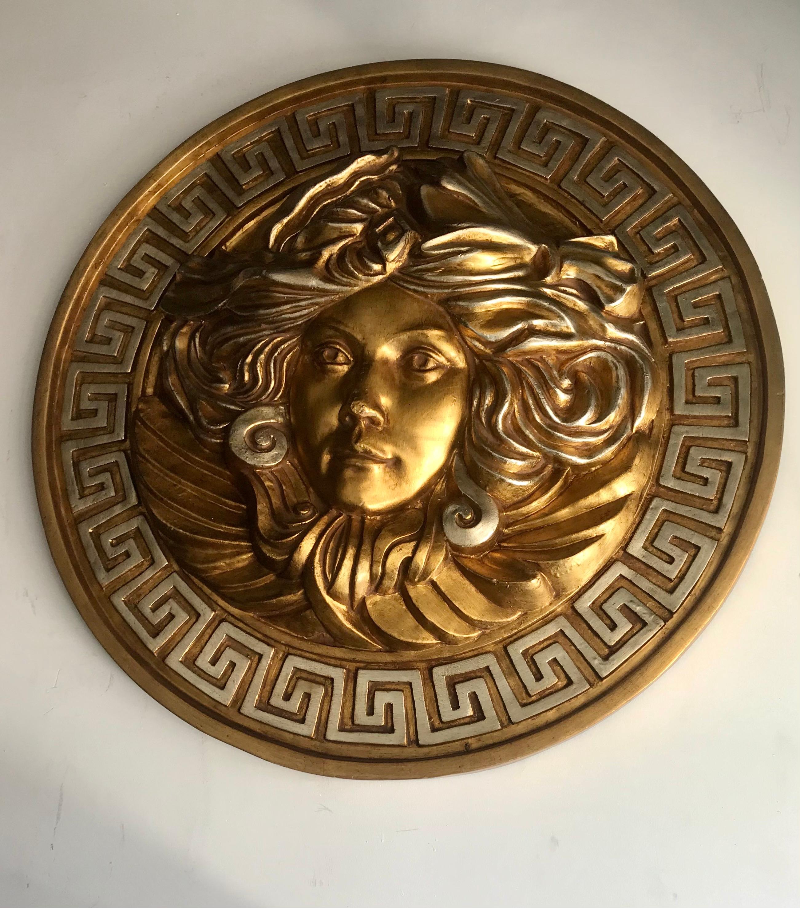Large Medusa Versace Emblem Wall Sculpture at 1stDibs | versace wall ...