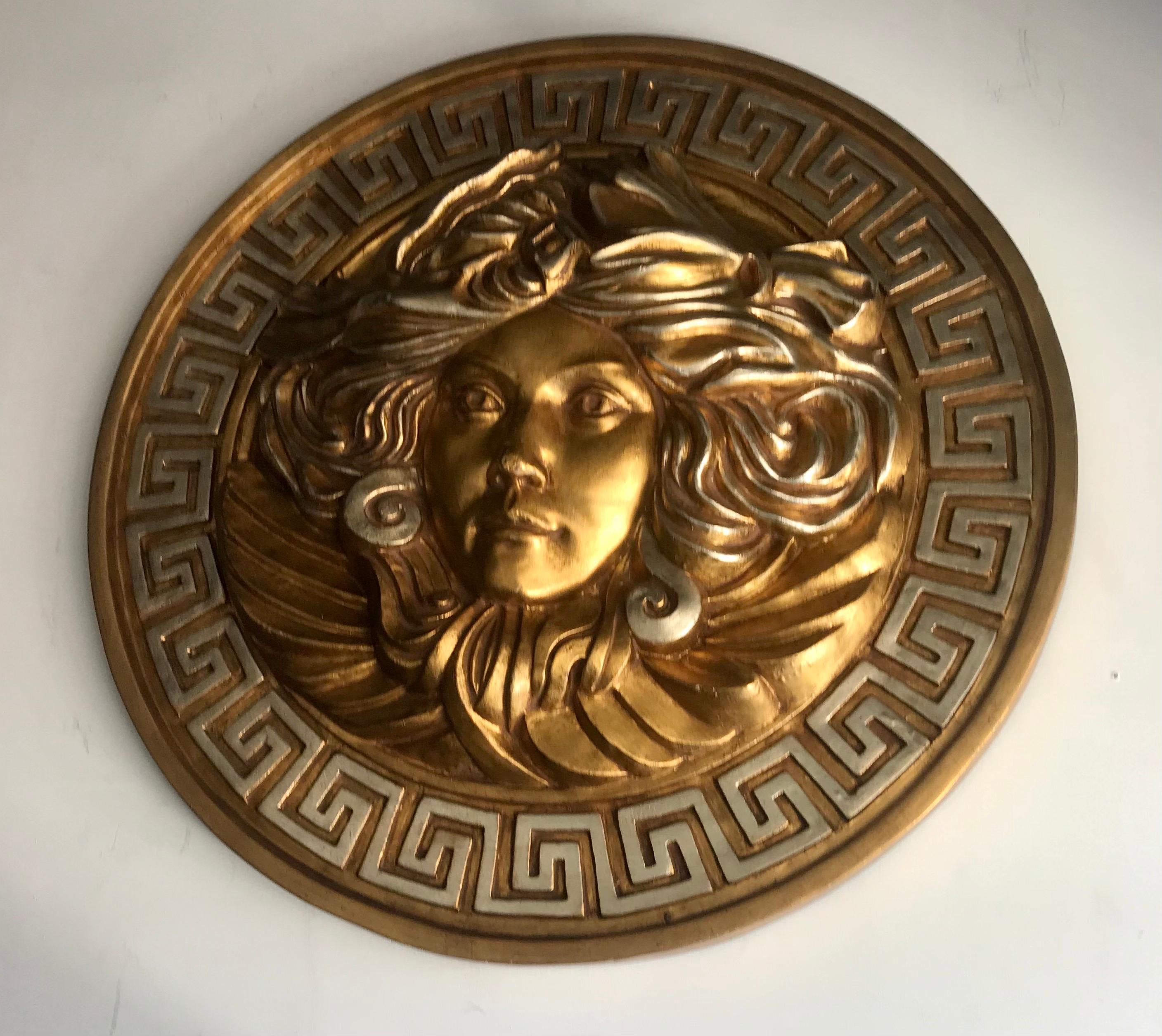 Large Medusa Versace Emblem Wall Sculpture at 1stDibs | versace wall ...