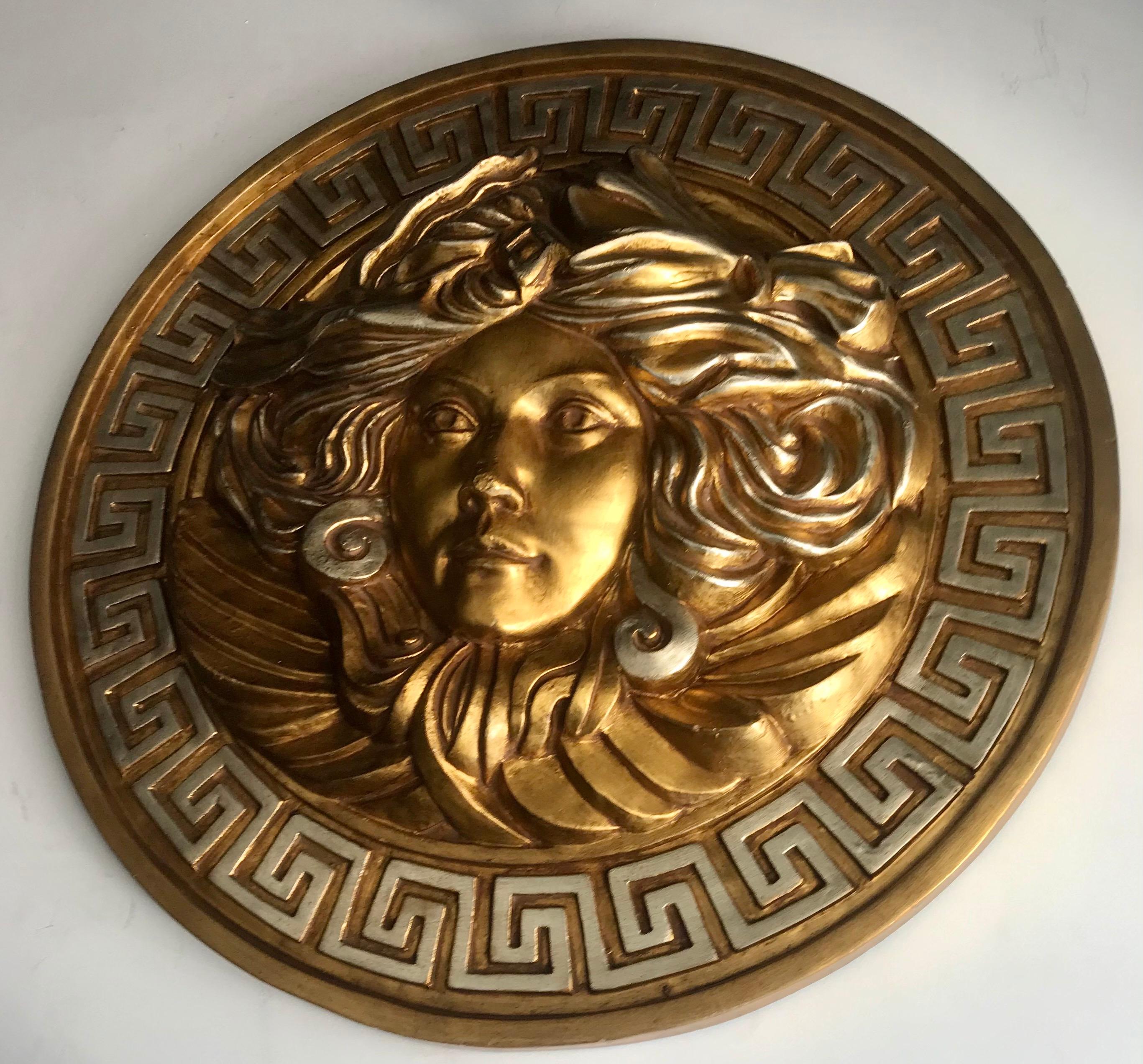 Large Medusa Versace Emblem Wall Sculpture at 1stDibs | versace wall ...