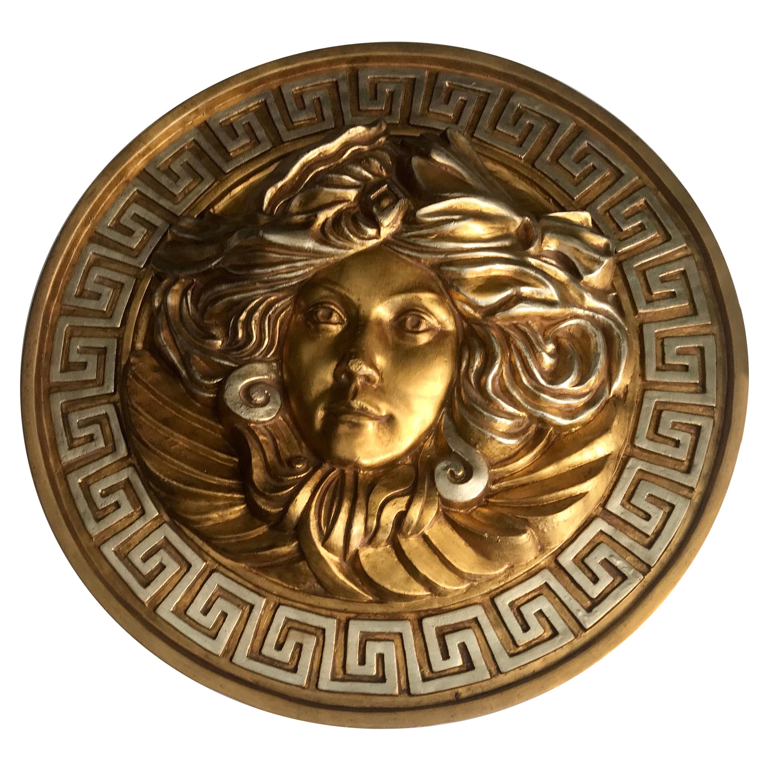 Large Medusa Versace Emblem Wall Sculpture at 1stDibs | versace wall ...