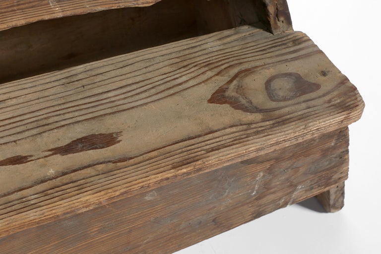 Large Meiji Era Japanese Street Vendor Stool For Sale at 1stDibs