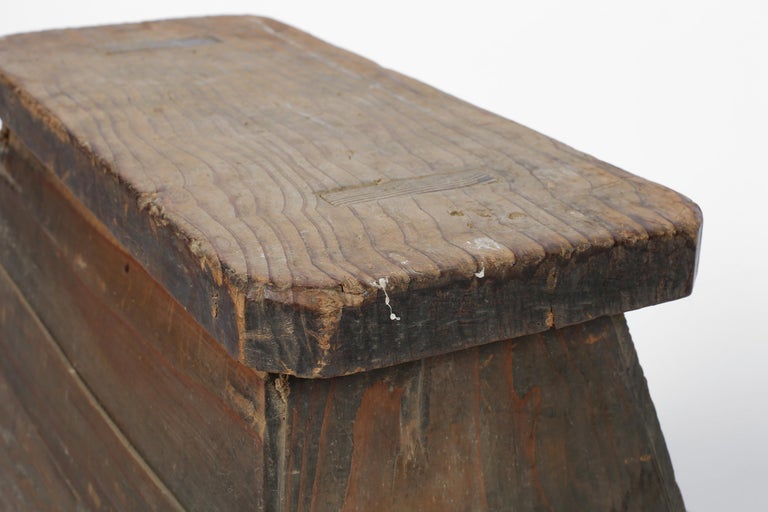 Large Meiji Era Japanese Street Vendor Stool For Sale at 1stDibs
