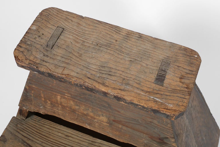 Large Meiji Era Japanese Street Vendor Stool For Sale at 1stDibs