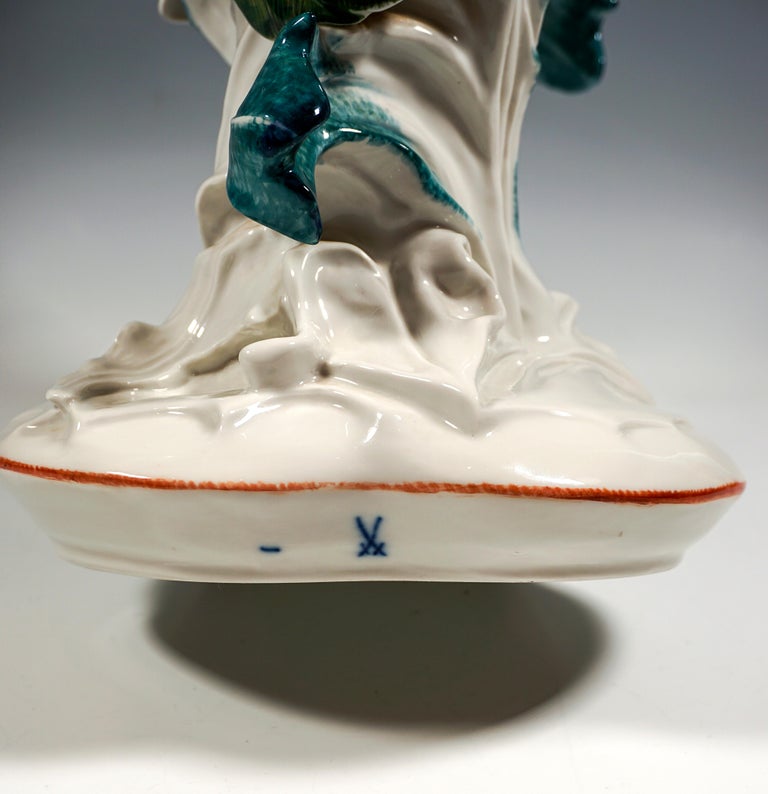 Large Meissen Animal Figure, Toucan with Fruit in Beak, by Paul Walther ...
