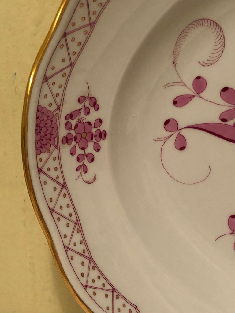 Large Meissen Purple Indian Serving Platter at 1stDibs