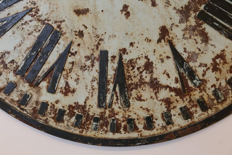 Large Metal Clock Face at 1stDibs