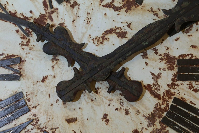 Large Metal Clock Face at 1stDibs