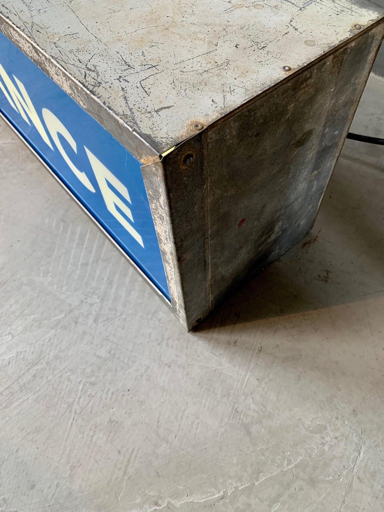 Large Metal Entrance Light Box Sign at 1stDibs