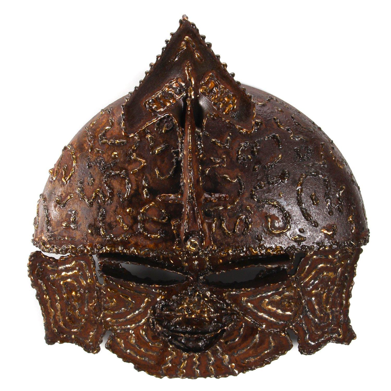 Large Metal Mask 1970s, Gorgeous Brutalist Warrior Mask, Decorative ...