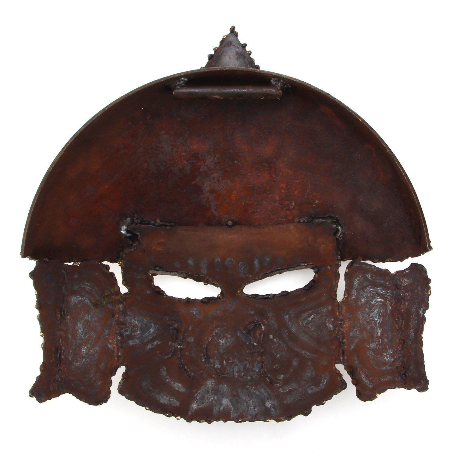 Large Metal Mask 1970s, Gorgeous Brutalist Warrior Mask, Decorative ...