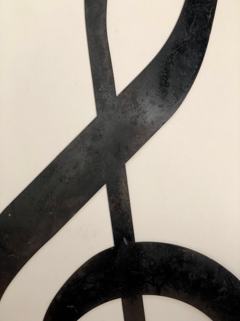 Large Metal Music Note from the 1960s For Sale at 1stDibs