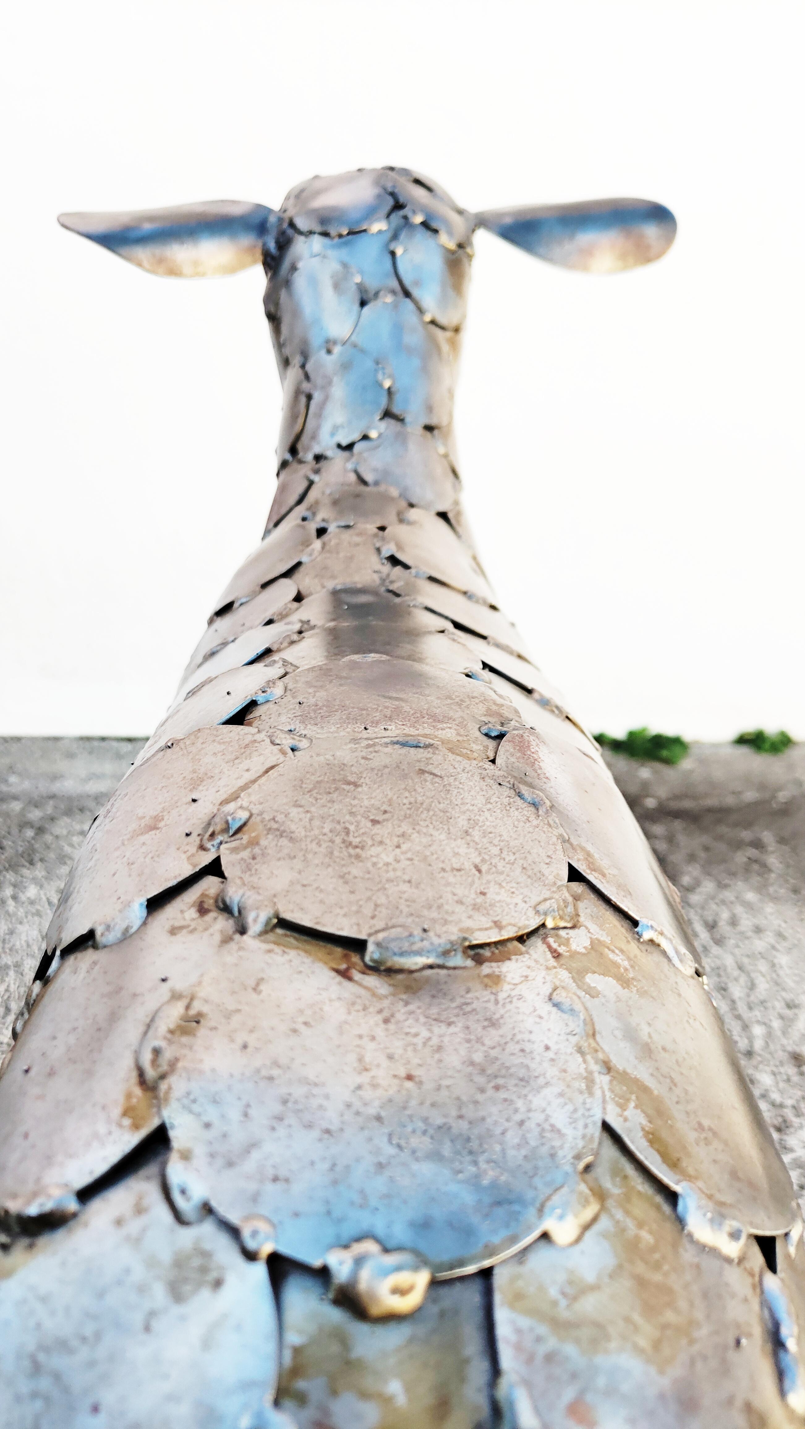 Large Metal Sheep Sculpture, Spain, 1970s For Sale at 1stDibs | steel sheep