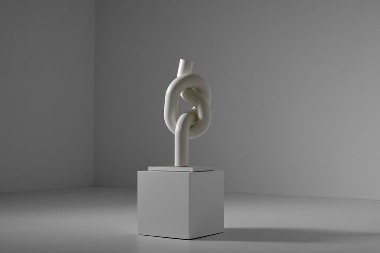 Large Metal Tubular ‘Knot’ Sculpture, Netherlands 1960s at 1stDibs