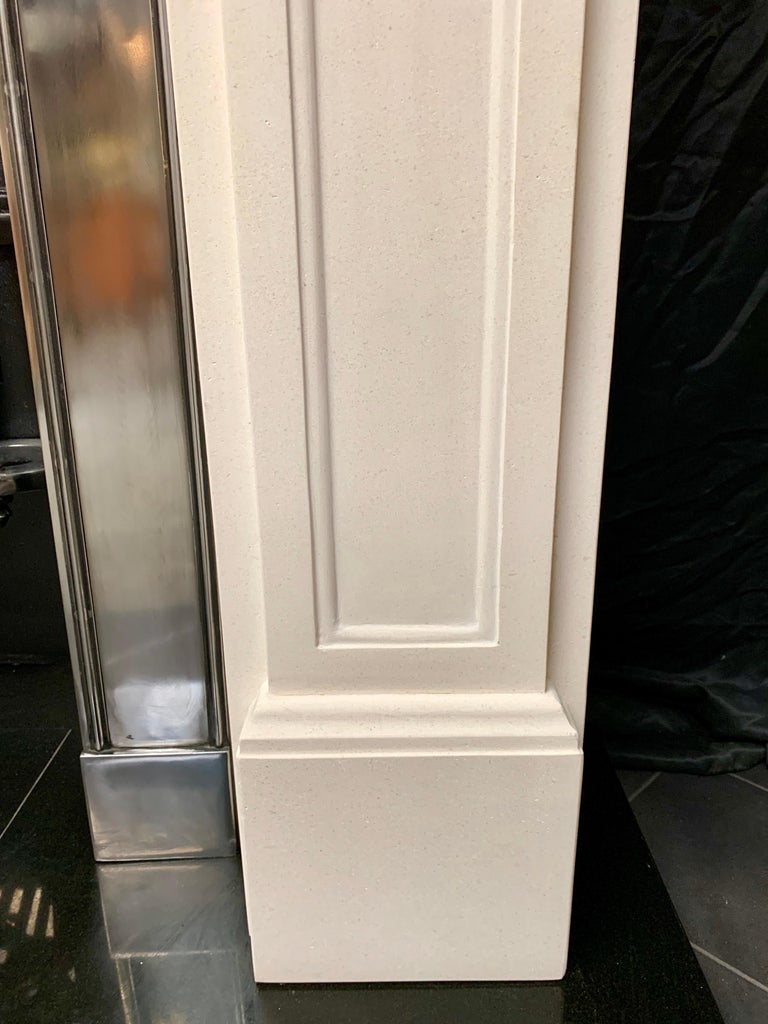 Large Mid-19th Century Style Limestone Corbel Fireplace Surround For ...