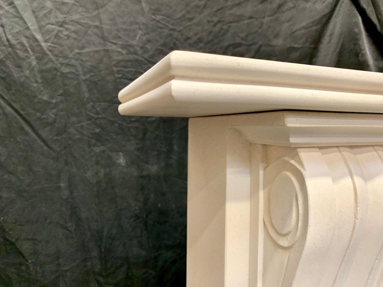 Large Mid-19th Century Style Limestone Corbel Fireplace Surround For ...