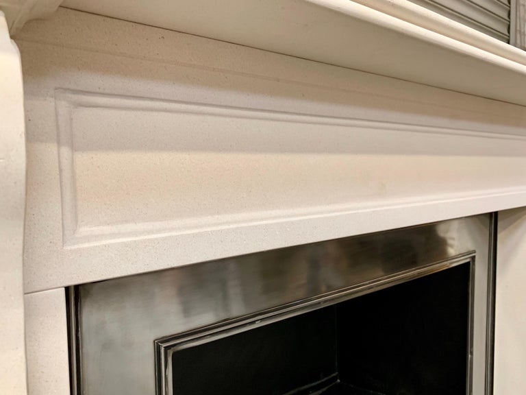 Large Mid-19th Century Style Limestone Corbel Fireplace Surround For ...