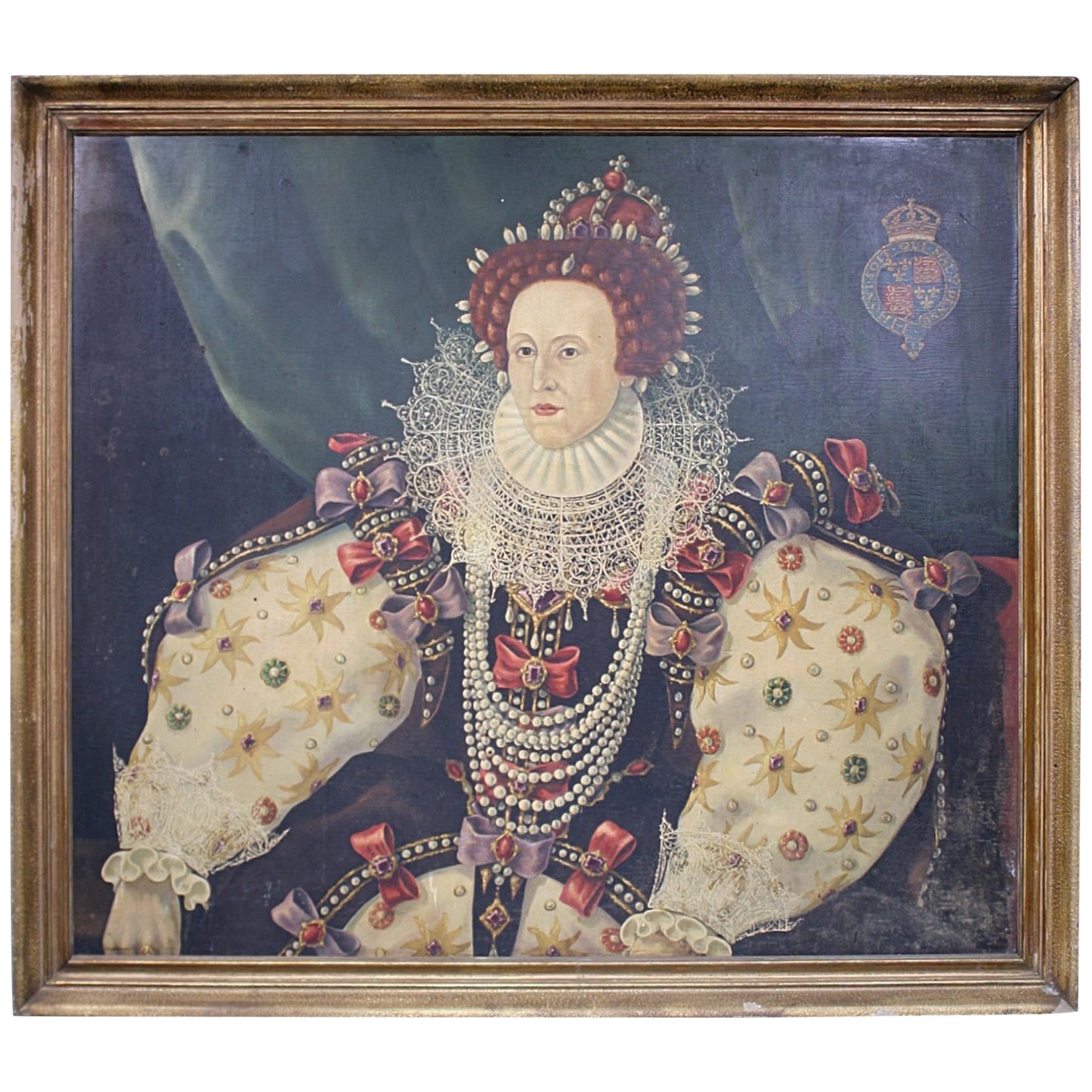 Queen Elizabeth 1 Painting - For Sale on 1stDibs | queen elizabeth oil ...