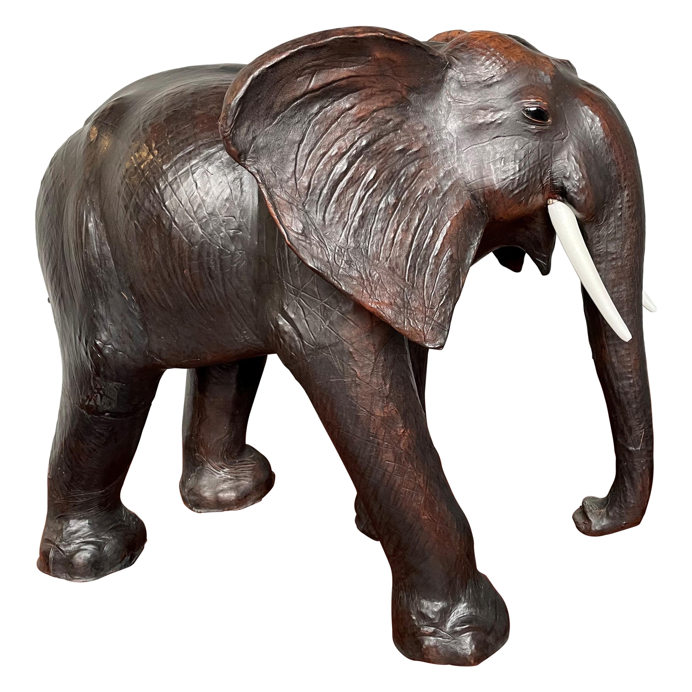Leather Elephant by Deru at 1stDibs