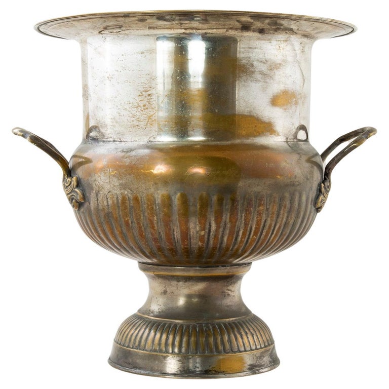 Large Mid-20th Century French Silver Plate Champagne Bucket for Magnum ...