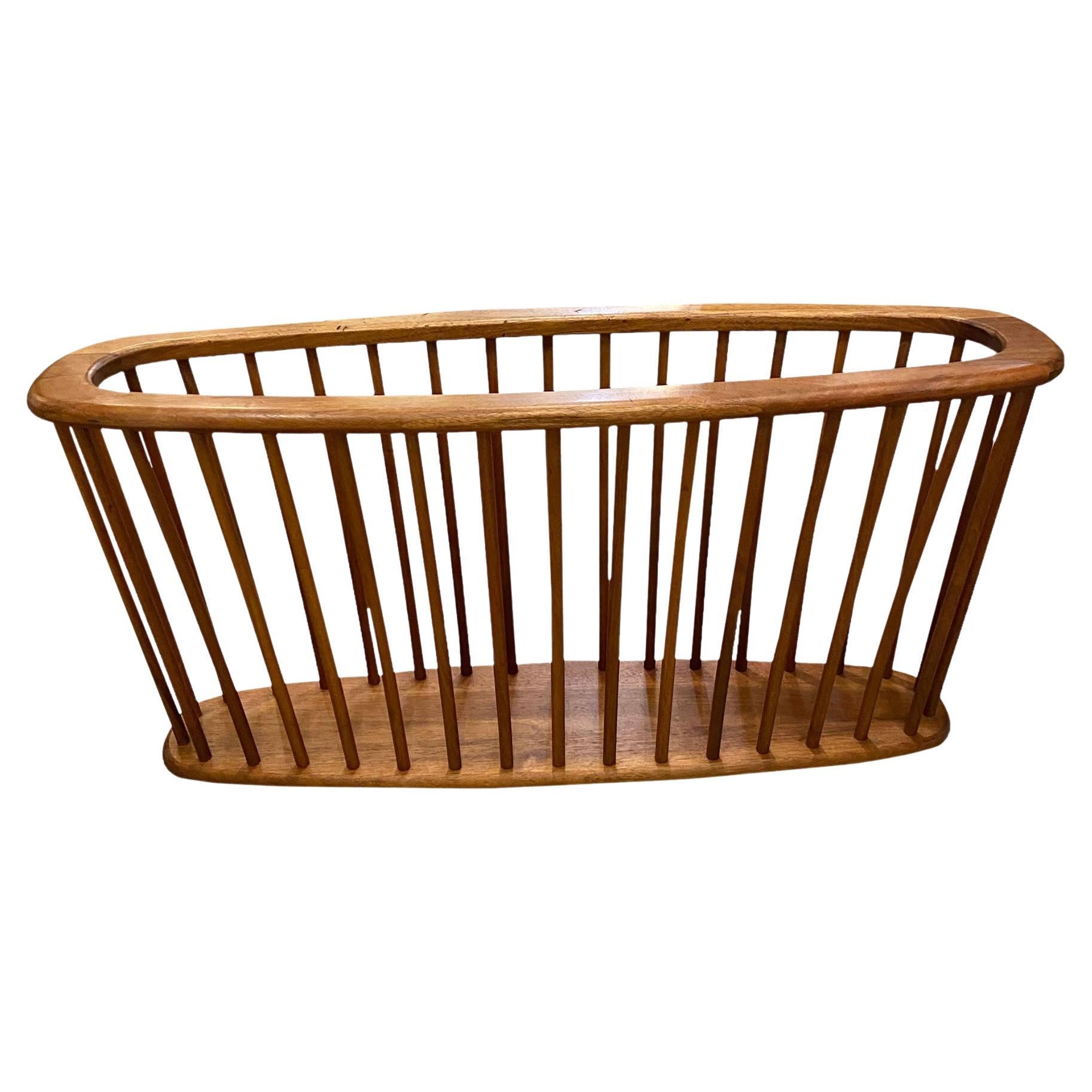 Oversized Teak Magazine Rack by Arthur Umanoff For Sale at 1stDibs ...