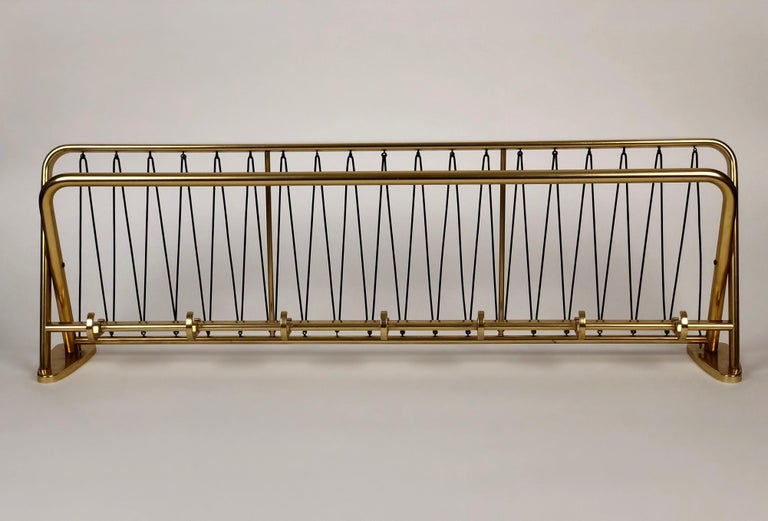Large Midcentury Coat Rack, in Gold Color from Austria For Sale at 1stDibs