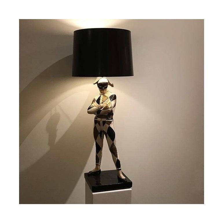 Large Midcentury Harlequin Jester Table Lamp at 1stDibs | harlequin ...