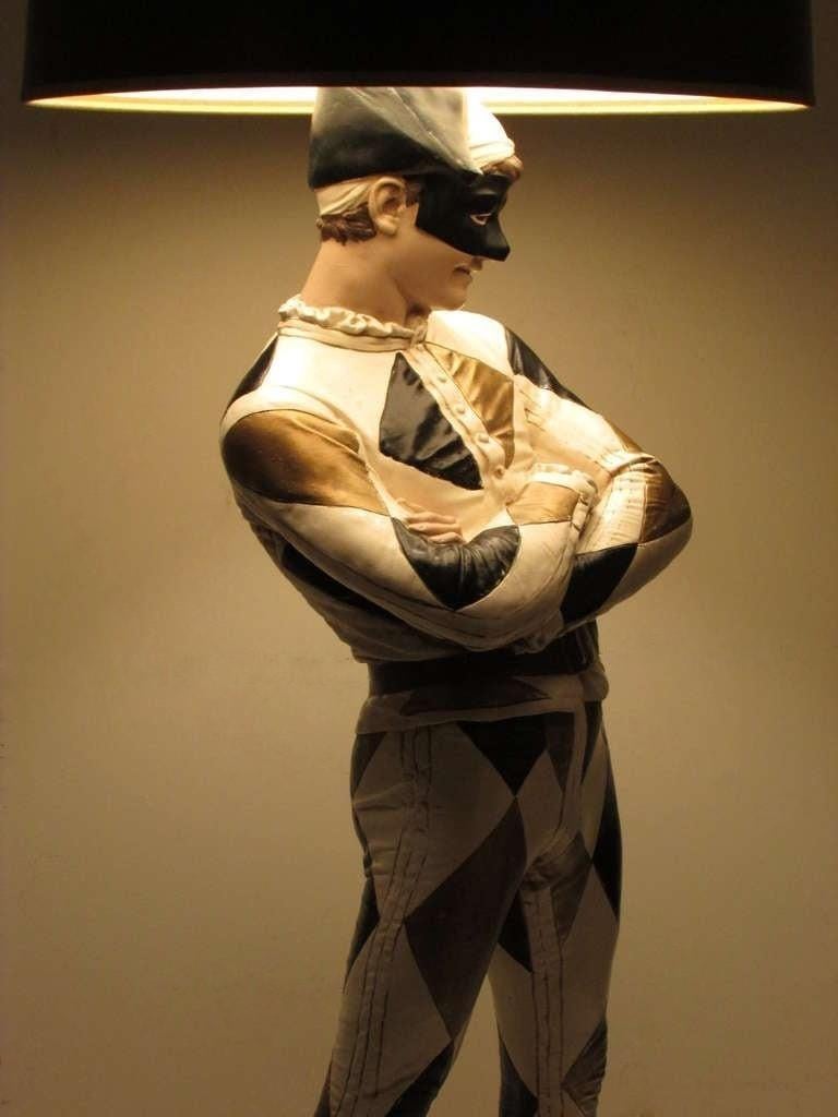 Large Midcentury Harlequin Jester Table Lamp at 1stDibs | harlequin ...