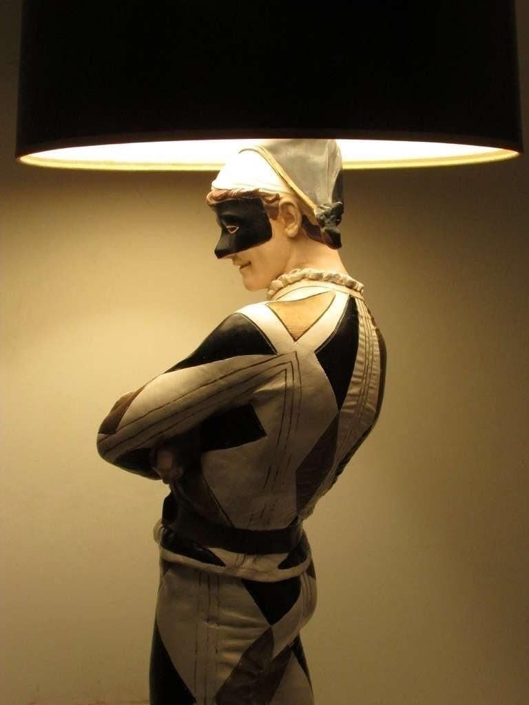 Large Midcentury Harlequin Jester Table Lamp at 1stDibs | harlequin ...