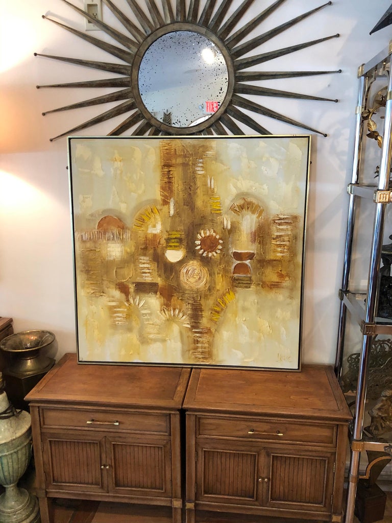 Large Mid Century Modern Abstract by J.Keane For Sale at 1stDibs | j ...