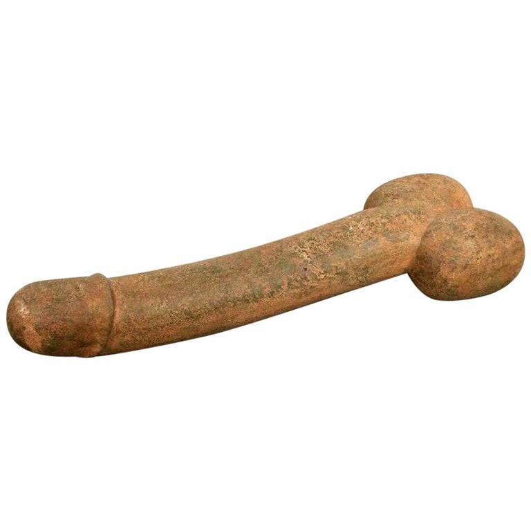 Large Mid-Century Modern Carved Stone Phallic Sculpture at 1stDibs