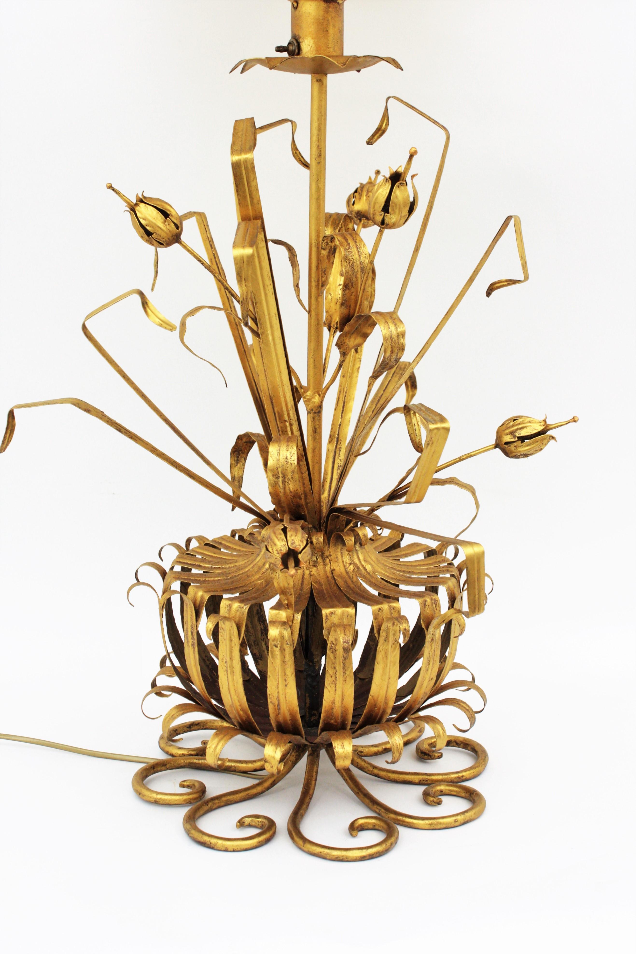 Coco Chanel Style Foliage Table Lamp in Gilt Iron at 1stDibs | chanel ...